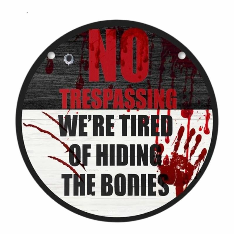 Деревянная табличка на Хэллоуин для декора двери, - СКМ1367