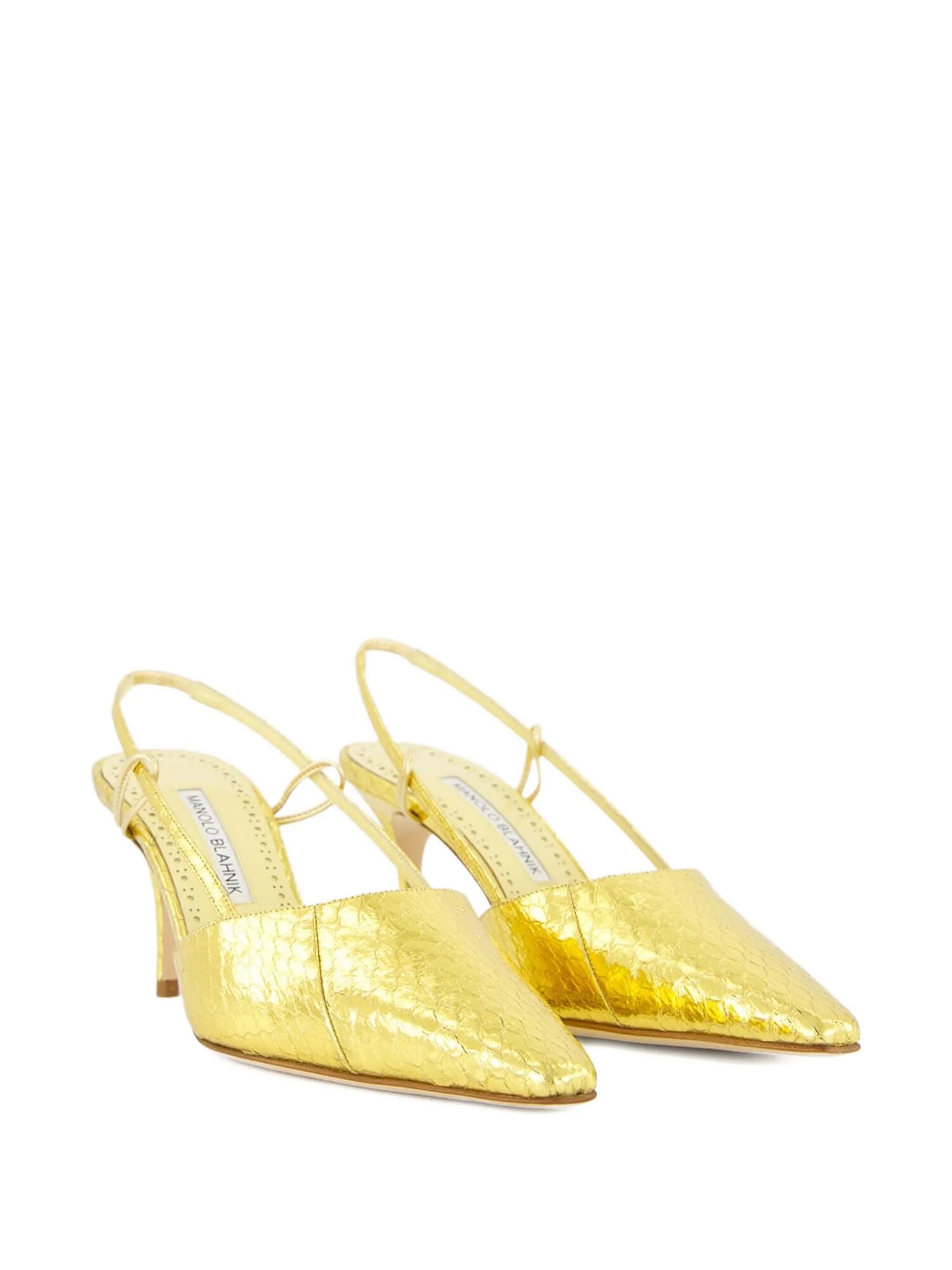 Туфли Manolo Blahnik Touki, размер 35, gold — фото 1