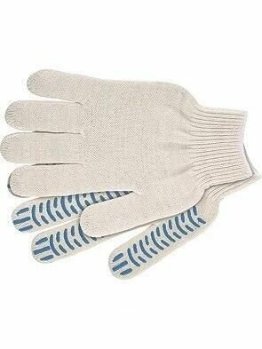 Перчатки х/б, ПВХ покрытие, "Волна", 10 класс Россия 67777