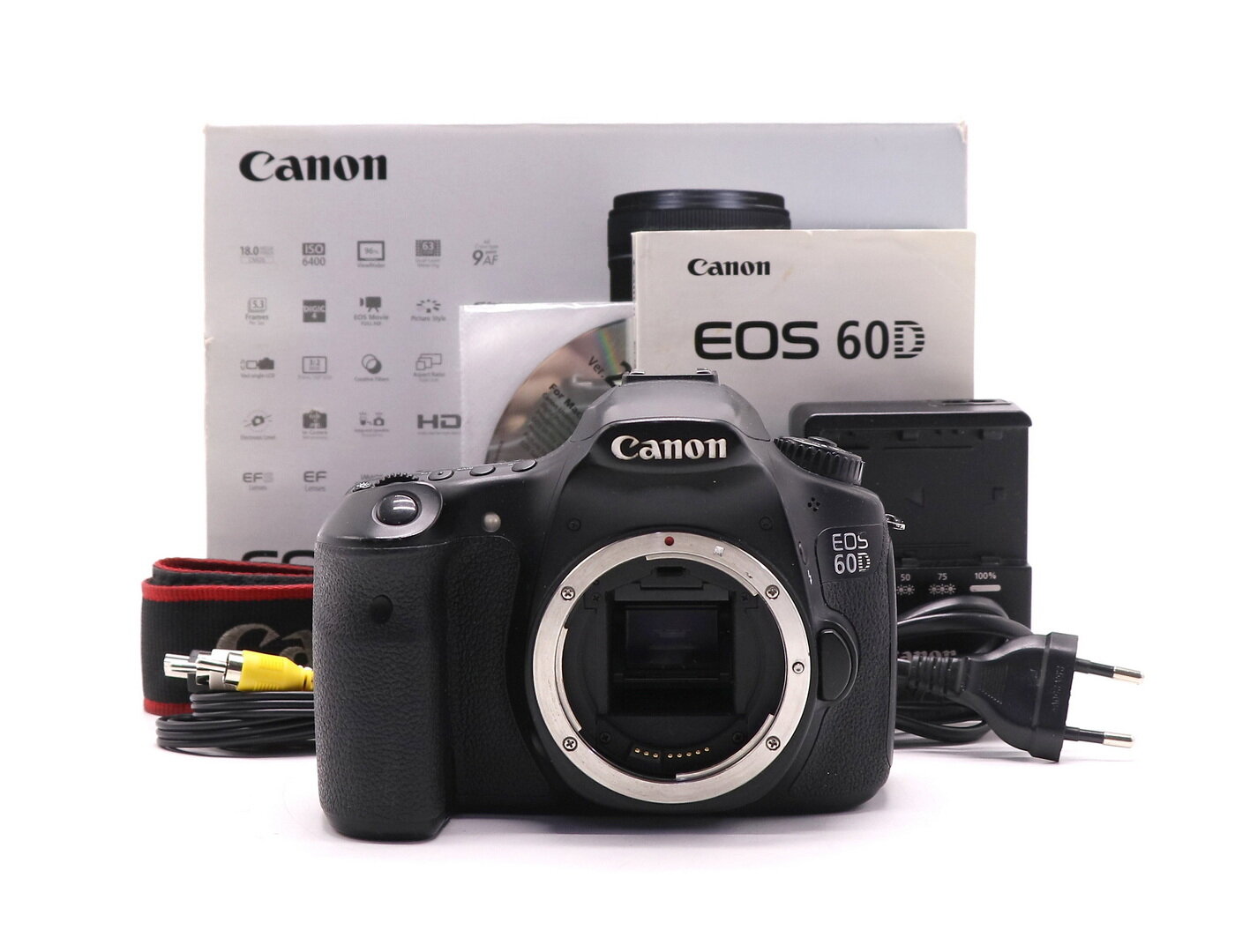 Canon EOS 60D body в упаковке (пробег 75890 кадров)