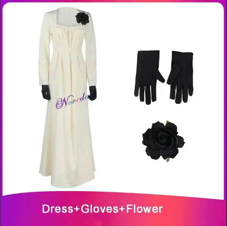 Косплей костюм Леди Димитреску Resident Evil Village XL, Dimitrescu 3 Pcs