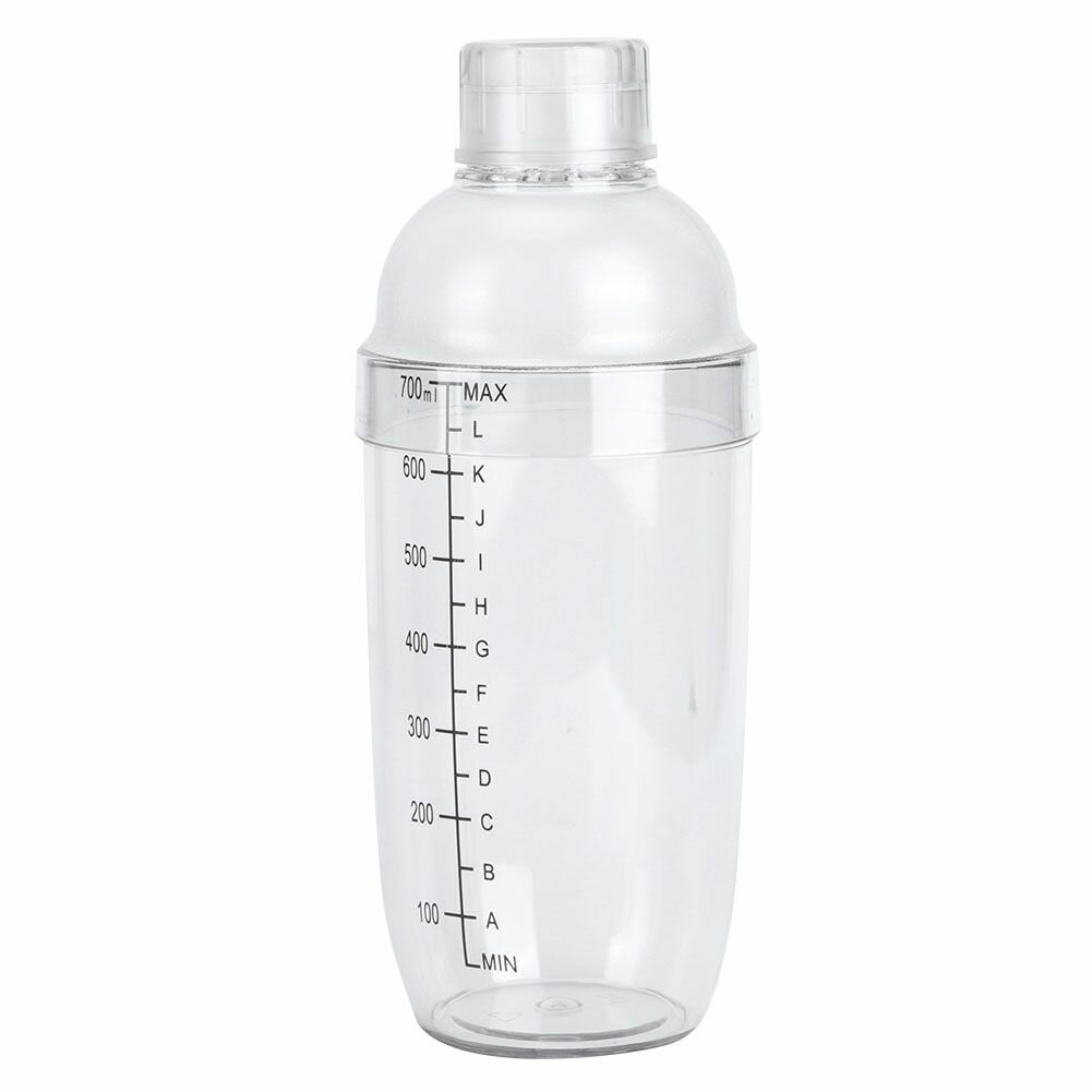 Коктейльный шейкер для ПК со шкалой, чайник для молока, соков, пластиковый стаканчик для вина для домашнего бара, магазина 700 мл