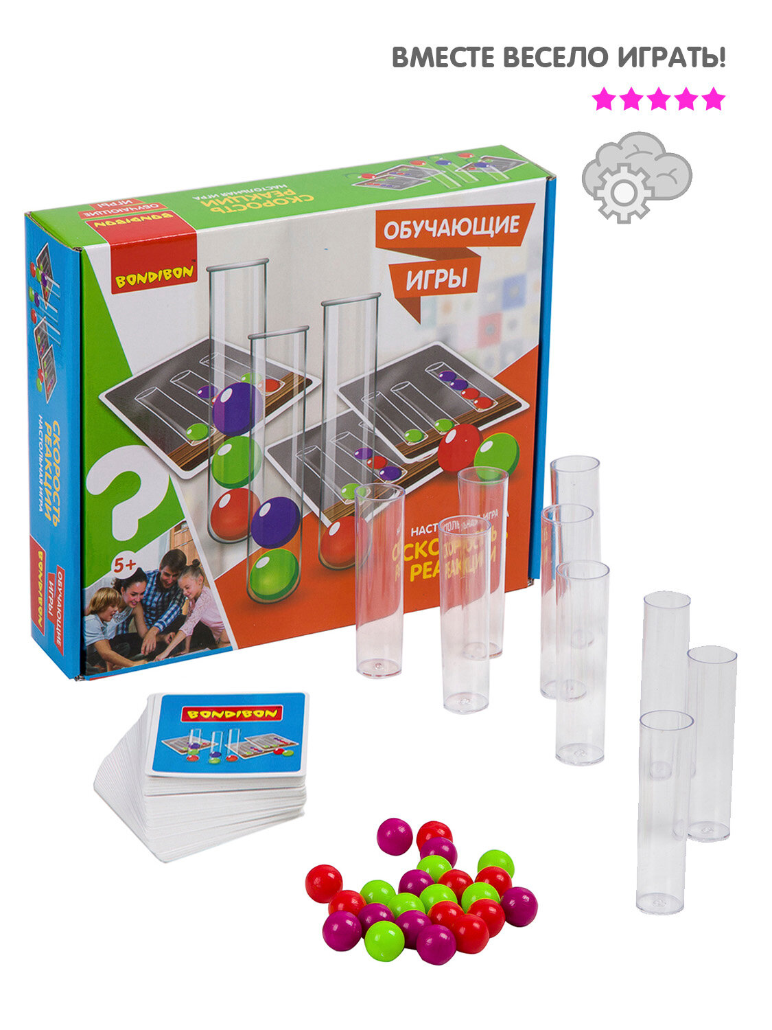 Обучающая настольная игра "скорость реакции" Bondibon