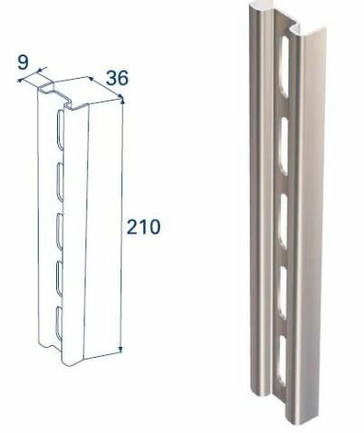 Соединитель кронштейна двойных направляющих и перфорированного уголка, DH24624 - DoorHan