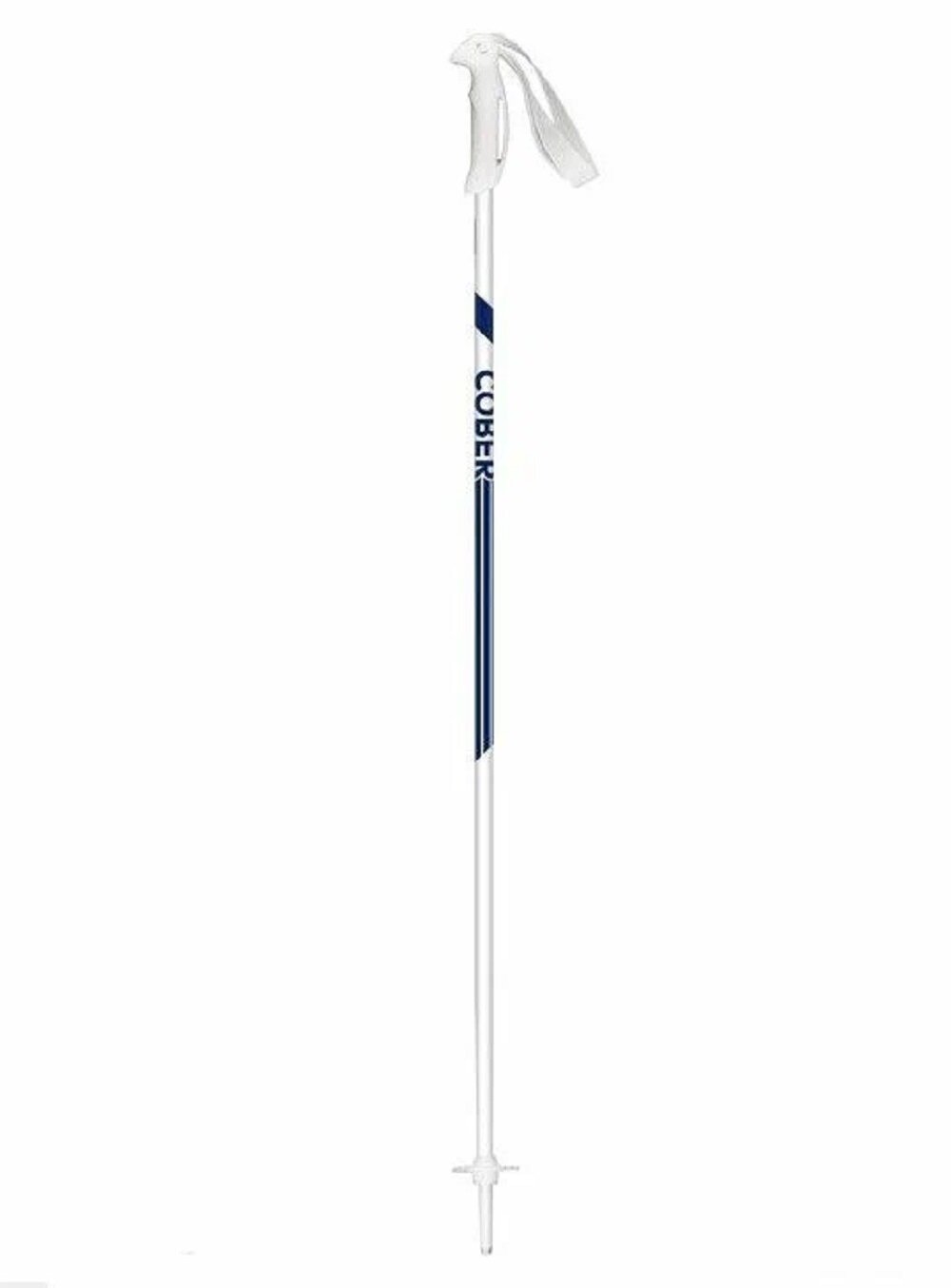 Горнолыжные палки COBER Ice junior 14mm, алюминий, 80 см, регулируемый темляк