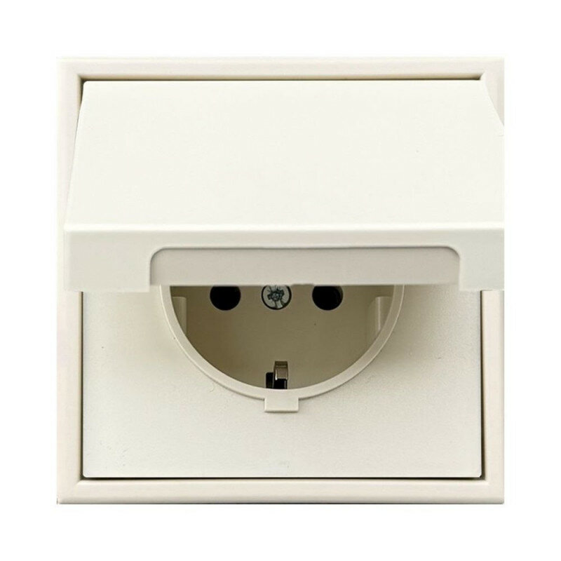 Розетка с крышкой, мембраной с з/к 16А 250В IP44, пружинные зажимы