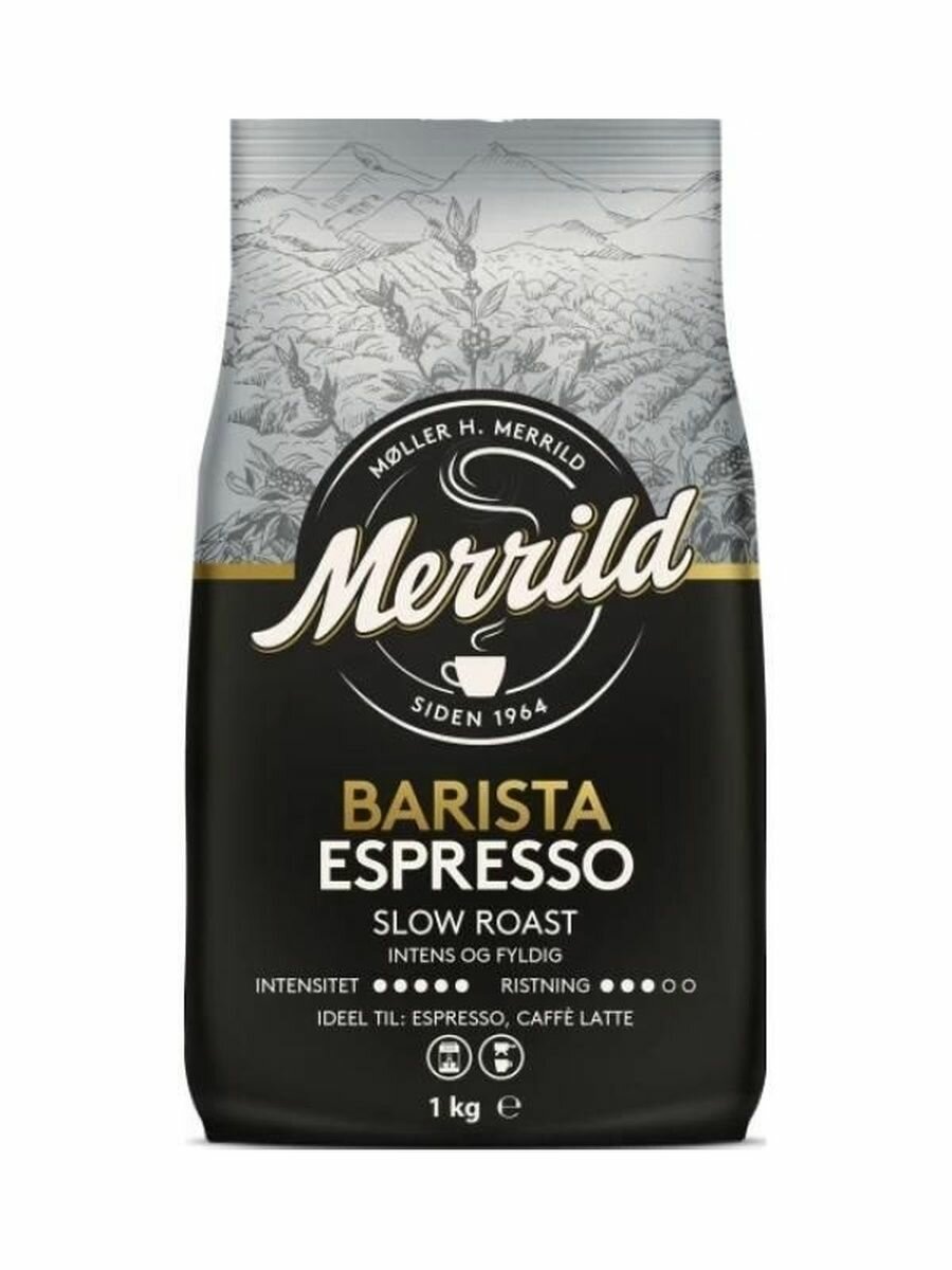 Кофе в зернах Merrild Barista Espresso 1000 гр