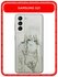 Чехол на Samsung Galaxy S21 / Самсунг Галакси S21 с принтом "Аниме рисунок чёрно...