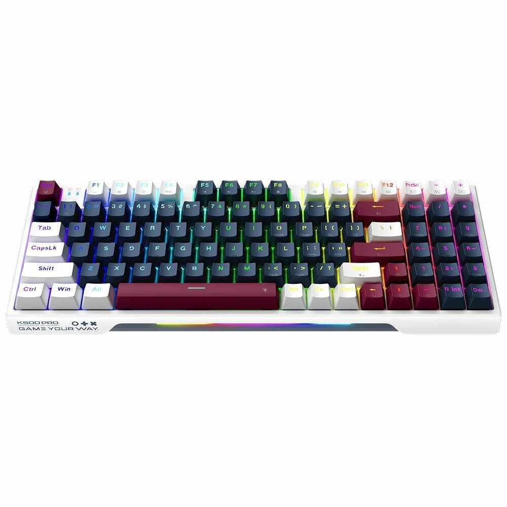 MACHENIKE K500 Pro Mechanical Keyboard Проводная Клавиатура RGB С Возможностью Горячей Замены Колпачков На Прокладке