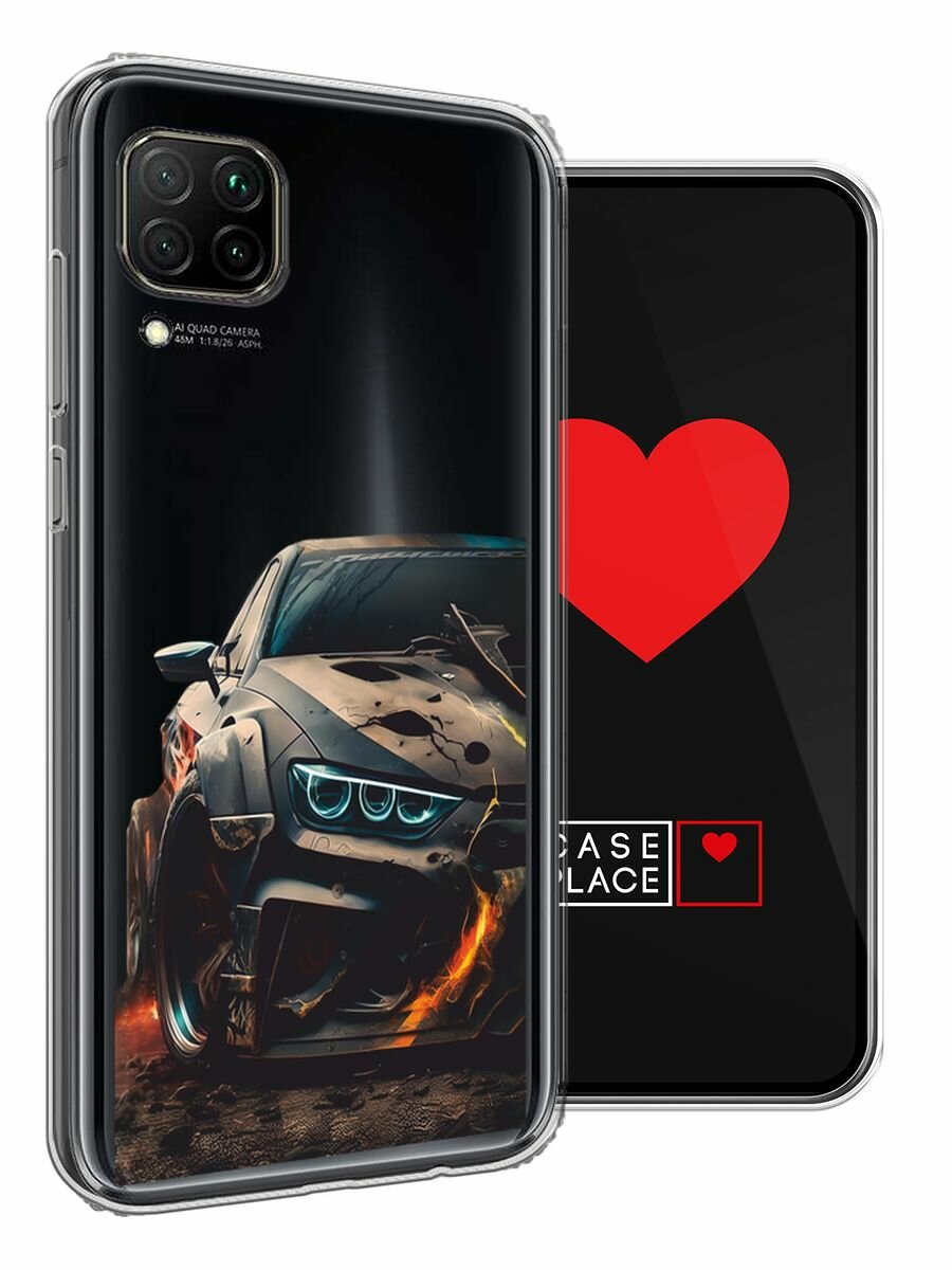 Чехол на Honor 30S Global/Huawei P40 Lite 5G/Nova 7 SE / Хонор 30S с принтом "На износ", прозрачный — фото 1