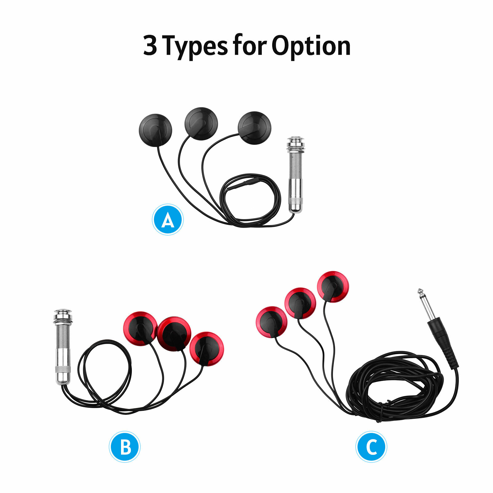 Клейкий звукосниматель для акустической гитары, мини-преобразователь с разъемом 1/4 дюйма для скрипки, мандолины, укулеле