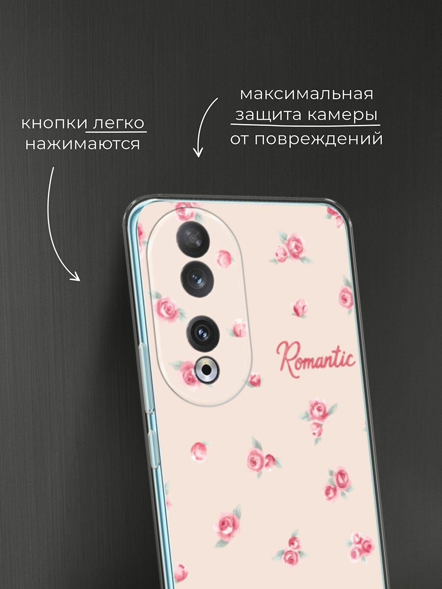 Силиконовый чехол на Honor 90 / Хонор 90 с принтом "Romantic" — фото 1