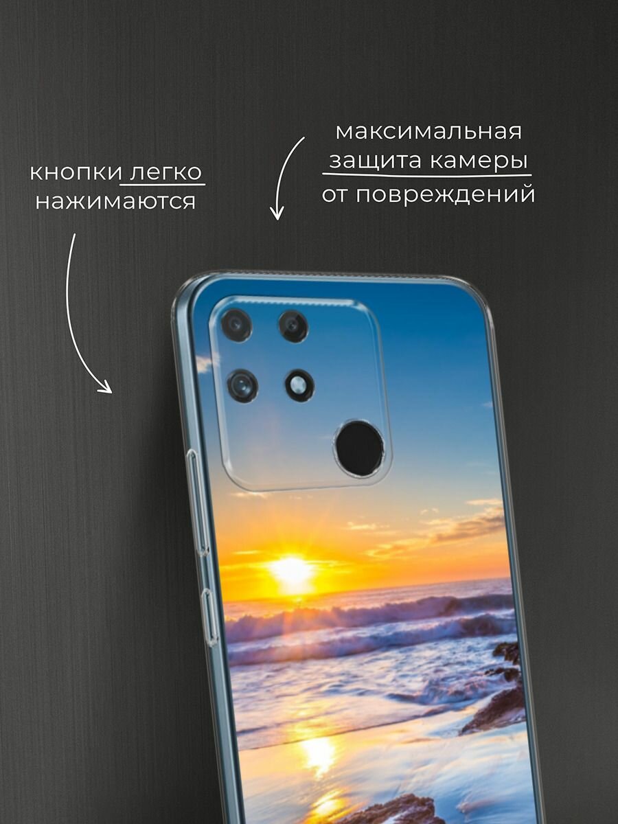 Чехол на Realme Narzo 50A / Реалми Нарзо 50A с принтом "Восход 6" — фото 1
