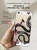 Чехол на Apple iPhone 5/5S/SE / Айфон 5/5S/SE с принтом "Snake and butterflies 2...
