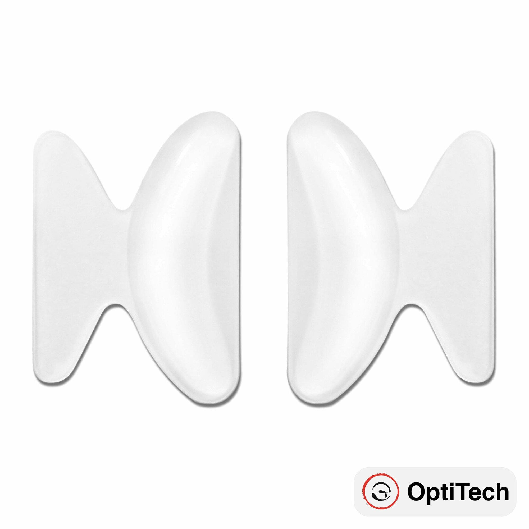 Корректирующие наклейки OptiTech на оправу очков, утолщённые, прозрачные, 2.0х17.0 мм, подарочные, одна пара