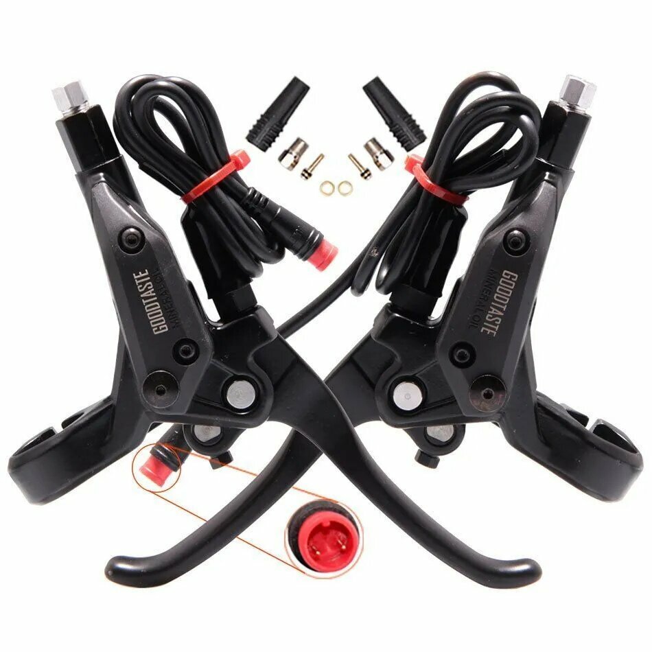 Гидравлическая тормозная система Kugoo G-Booster и Ultron T103, T11, X2, T108 комплект для надежного торможения электросамокатов