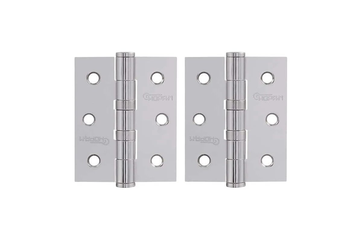 Нора-м Универсальная петля 3'-2ВВ FHP CP хромированное покрытие 75х63х2,5 №2 11464