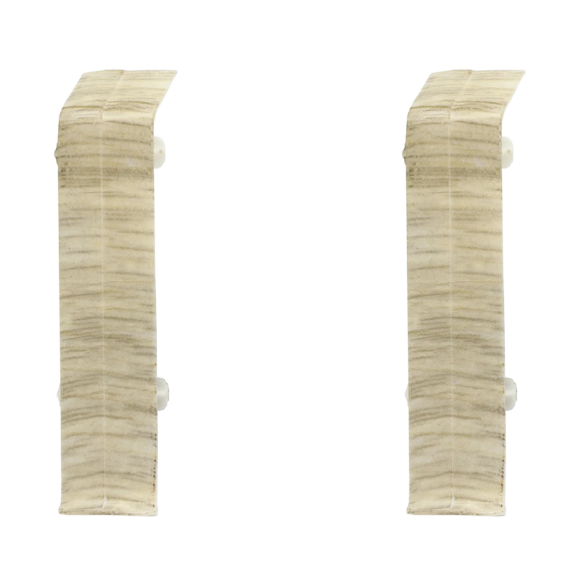 Дуб Аликанте соединитель левый и правый 80 мм комплект из 2 шт для панелей МДФ и облицовок