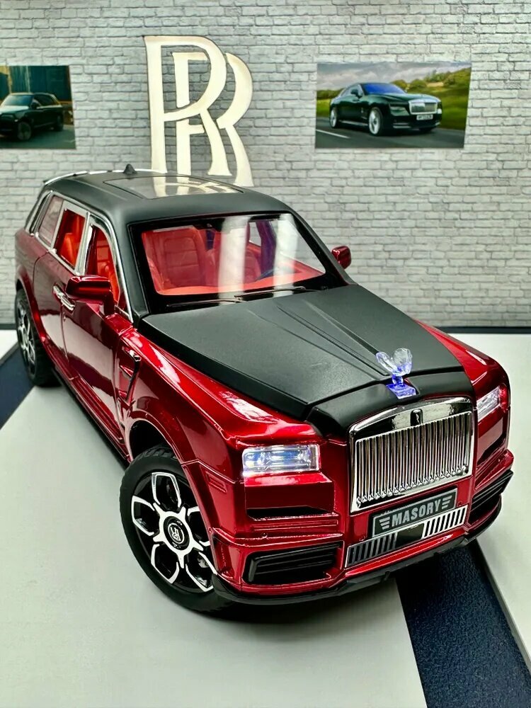 Машинка "Rolls-Royce Cullinan", металлическая, 1:24, инерционная, звуковые и световые эффекты