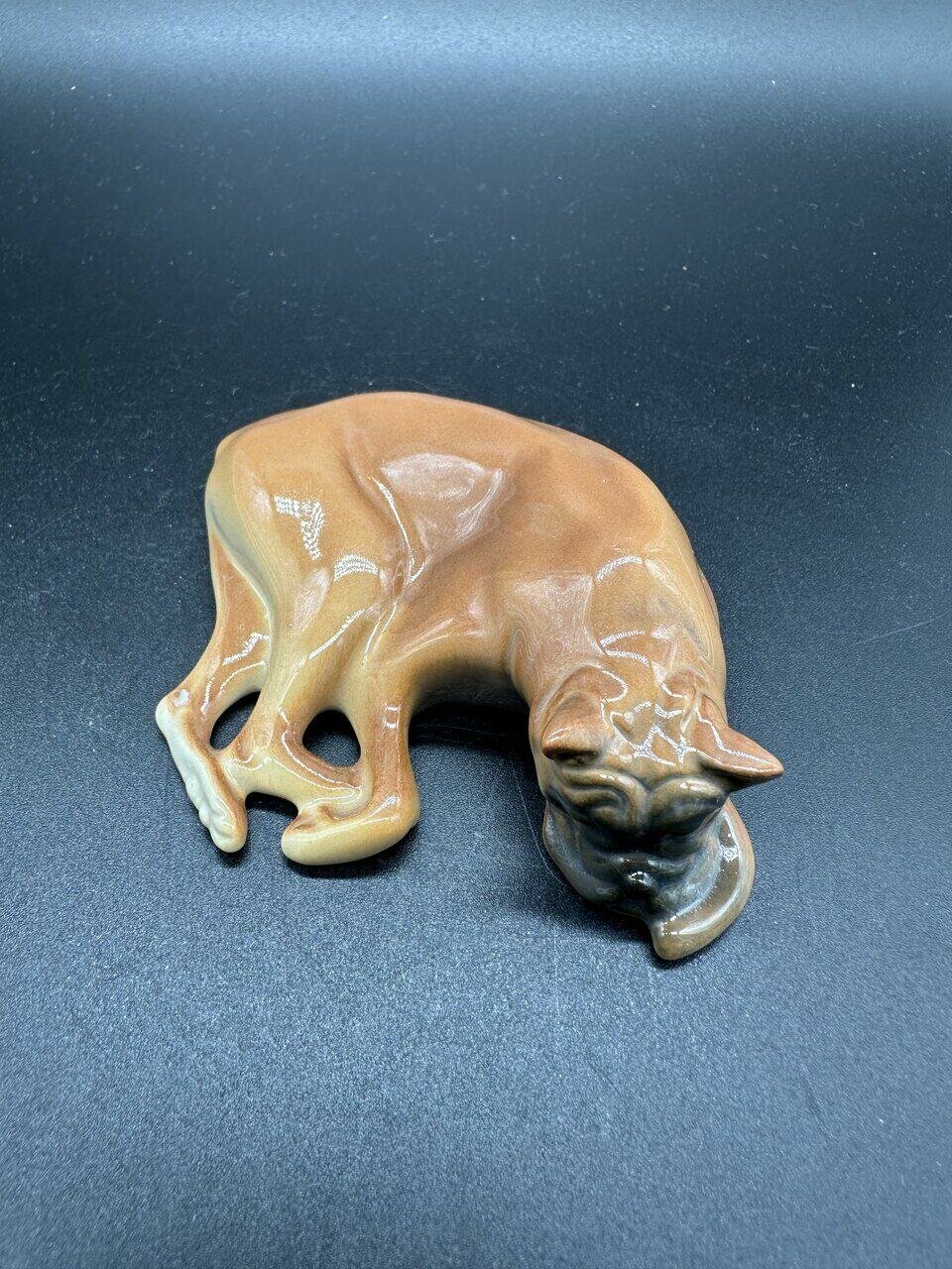 Статуэтка Спящая Собака фарфор Афз Россия шикарный