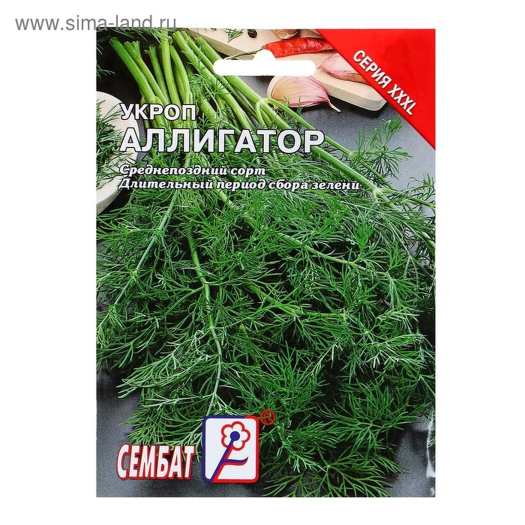 Семена укропа "Аллигатор" от сембат, 20г, для открытого грунта