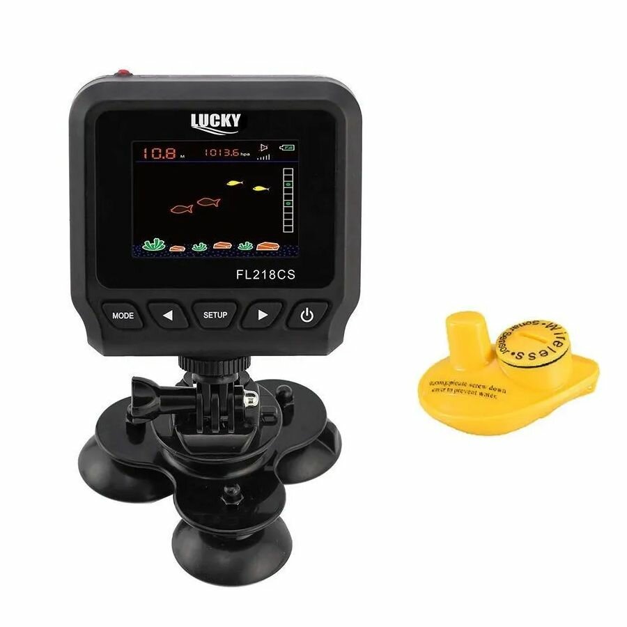 Эхолот Lucky FL218CS-W точное определение рыбы и глубины за 3 секунды