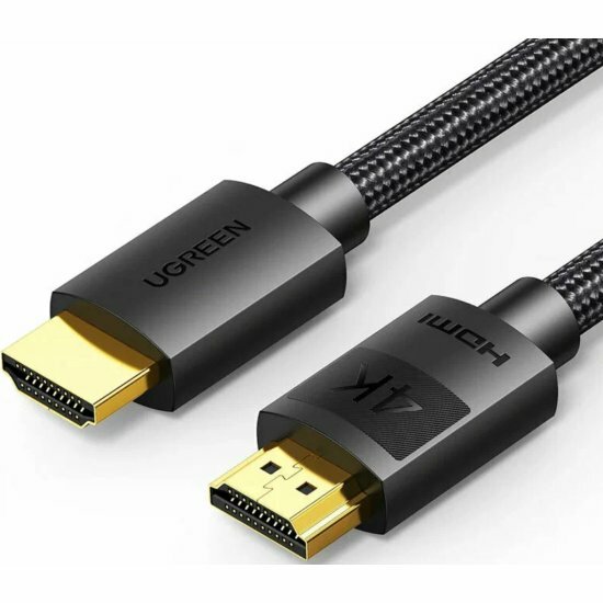 Кабель Ugreen HDMI - HDMI, 2.0, 4K, 2 м, черный (40101)