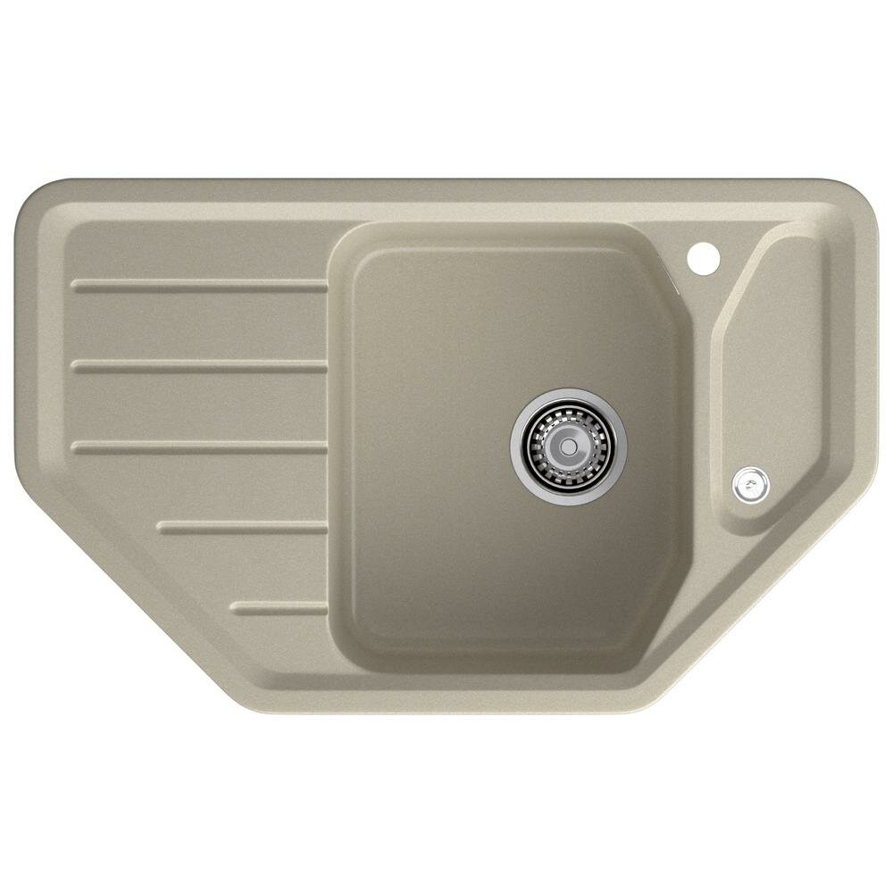 Кухонная мойка GranFest CORNER 800E, топаз