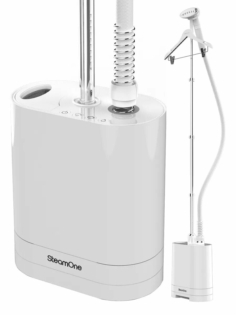 Напольный вертикальный отпариватель SteamOne EUH2020W, цвет белый