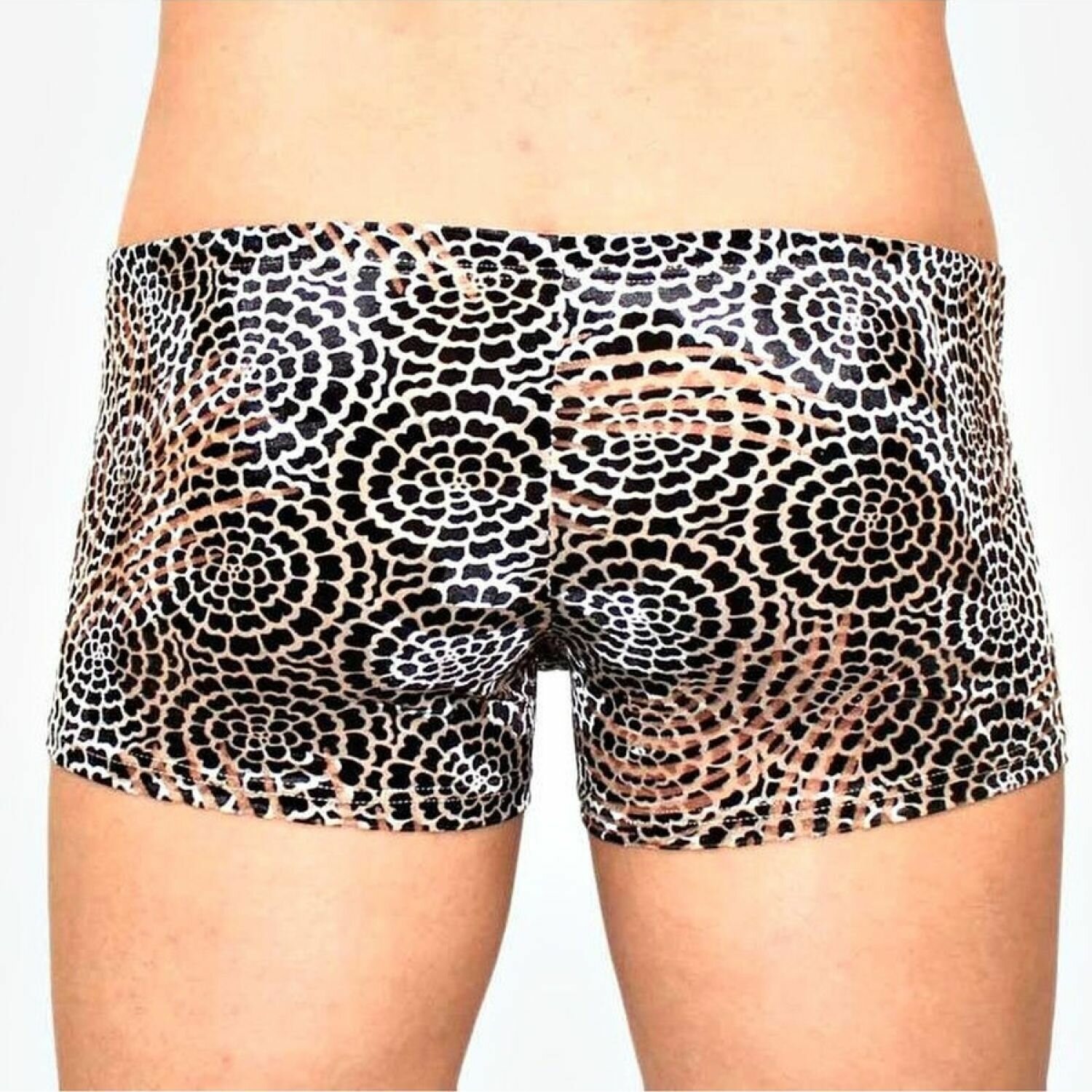 Трусы Мужские трусы-боксеры с велюровым цветочным узором