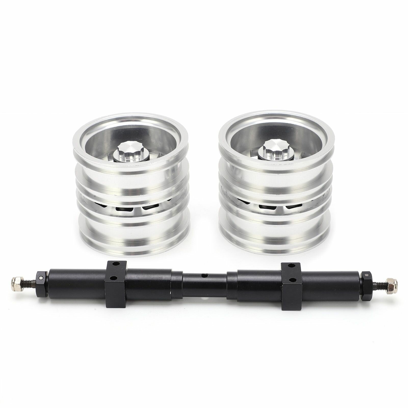 Металлическая задняя ось без привода, металлическая ступица заднего колеса для трактора Tamiya 1/14, полуприцепа, грузовика, длина оси 167 мм