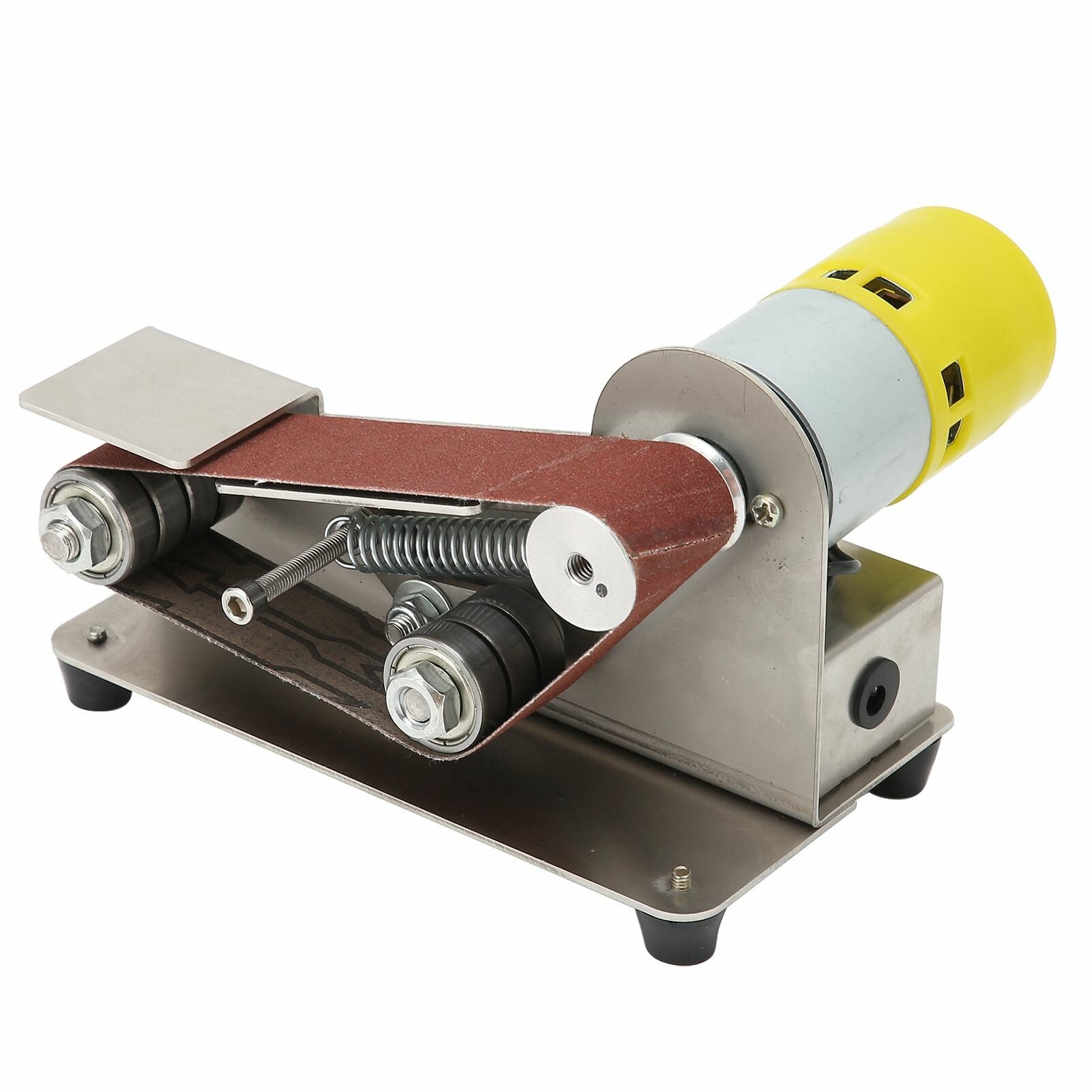 Электрическая мини-ленточная шлифовальная машина, портативная, 9000 об/мин, для полировки дерева и металла