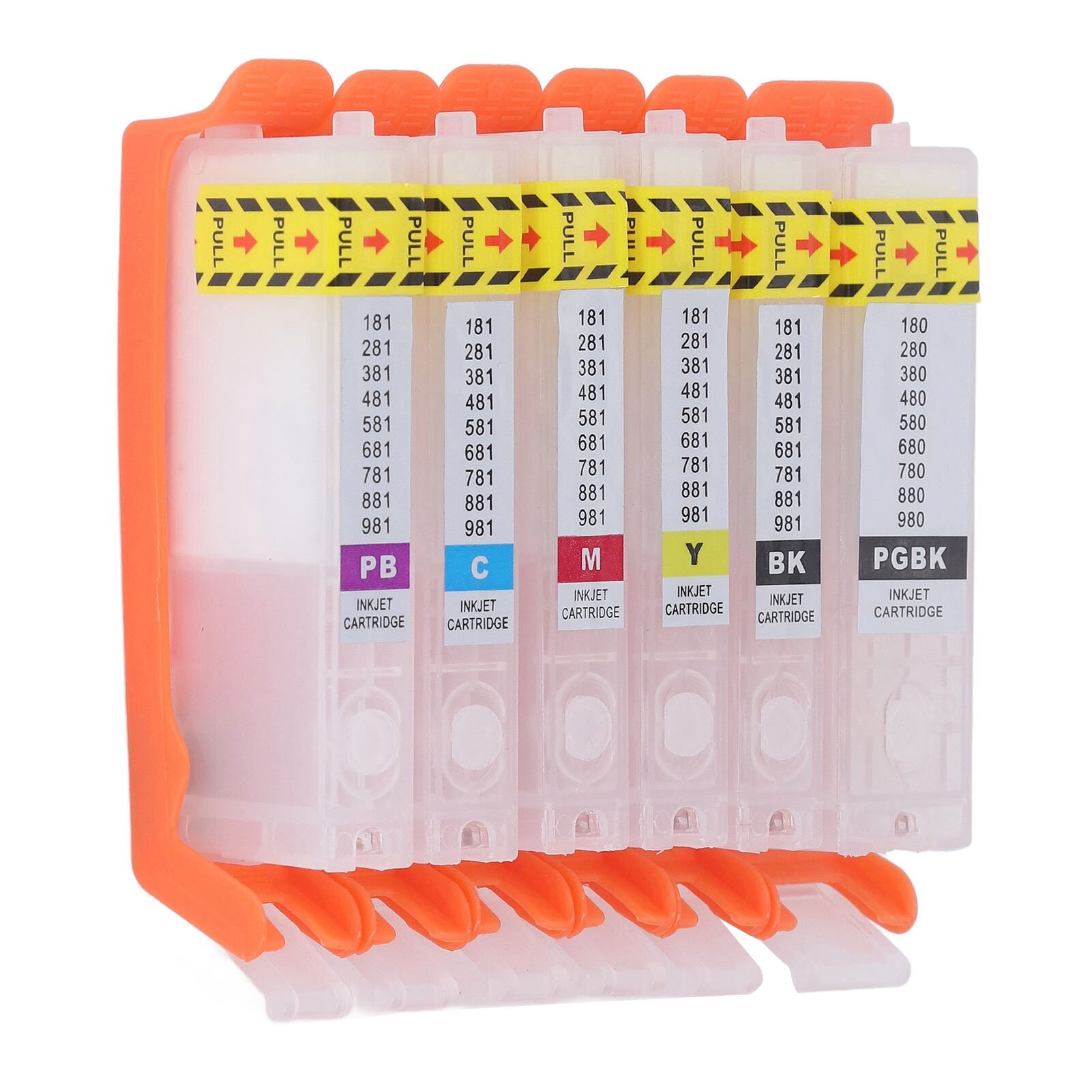 Картридж принтера 6 шт. с постоянной микросхемой Эко-дружелюбный набор чернил 6 цветов 280 281