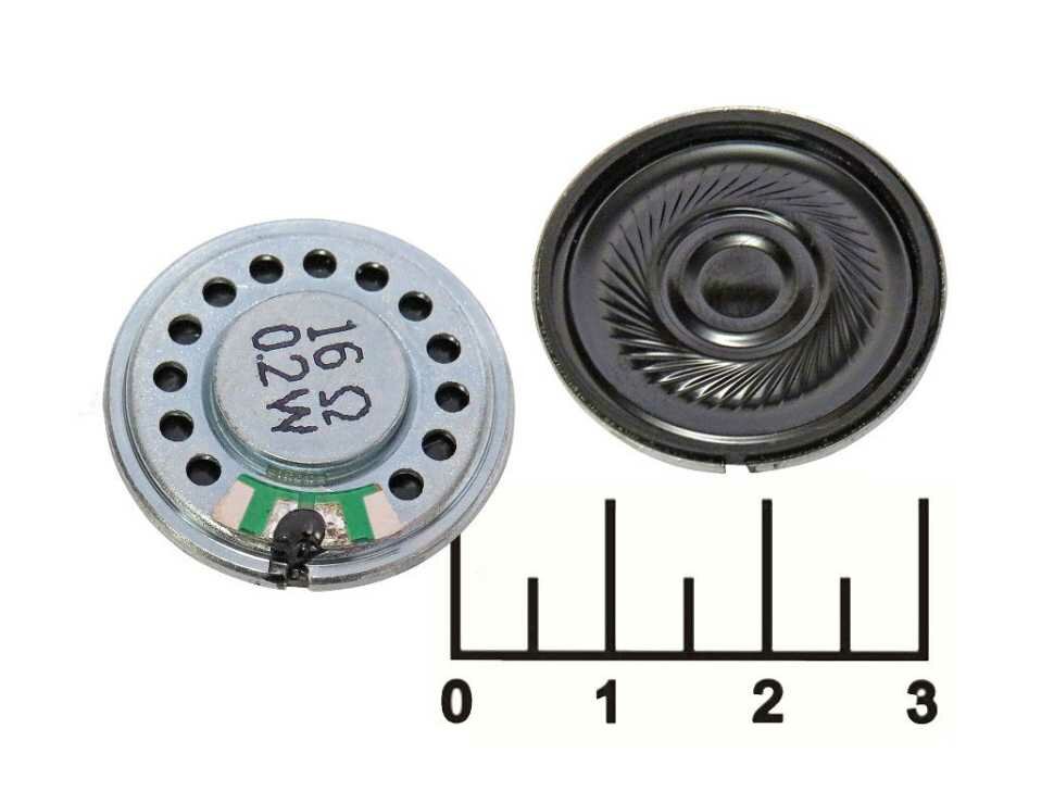 Динамик 16 Ом 0.2W 28х5мм (S1407) (2816R)
