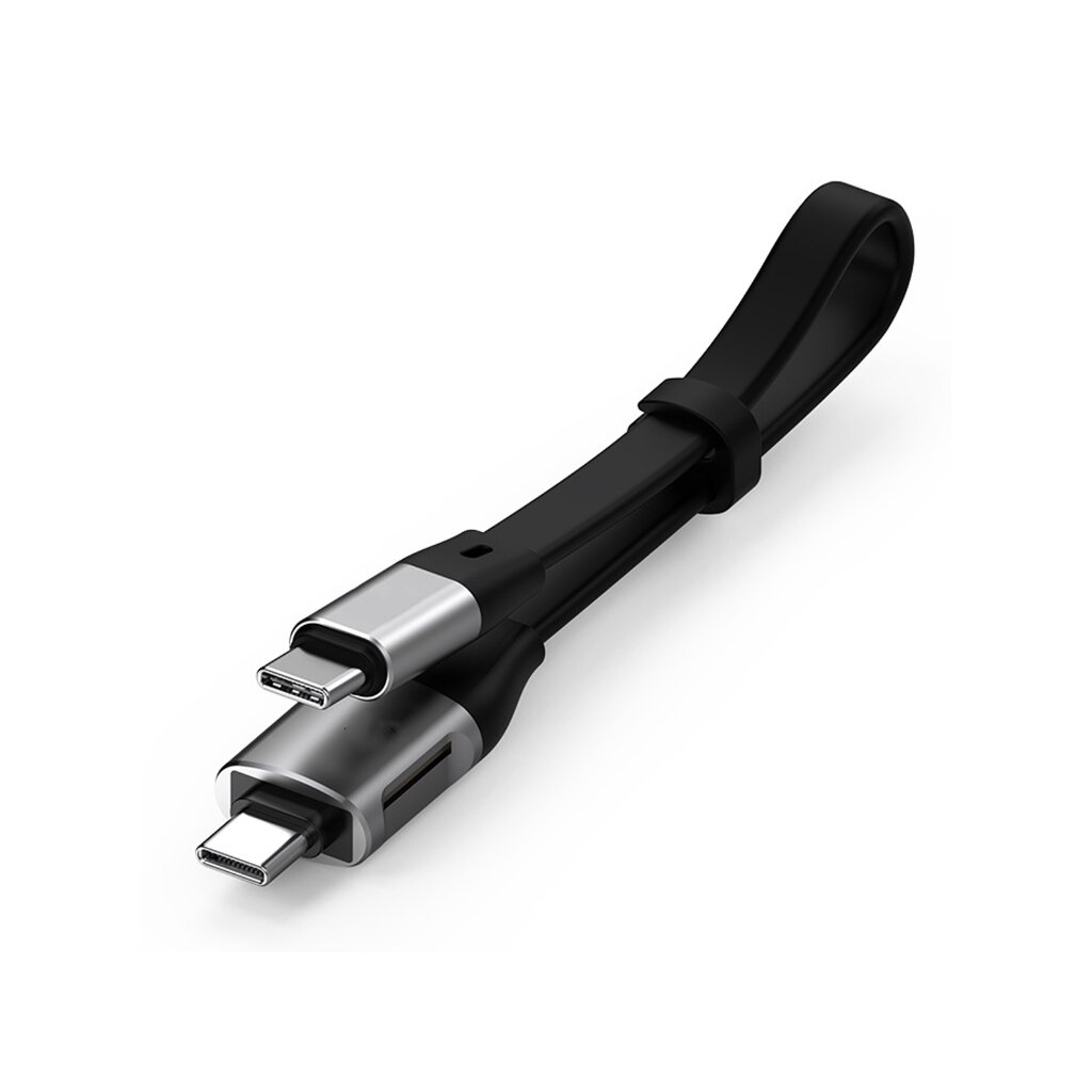Кабель-адаптер для зарядки устройства чтения карт памяти USB C OTG со скоростью 10 Гбит / с-серебристый