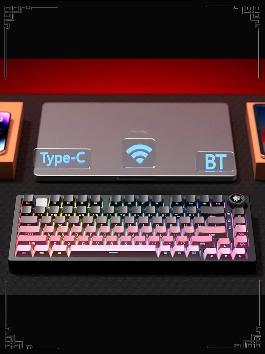 Эксклюзивный DIYкомплект LEOBOG Hi75C Pro в белоснежном цвете с RGB