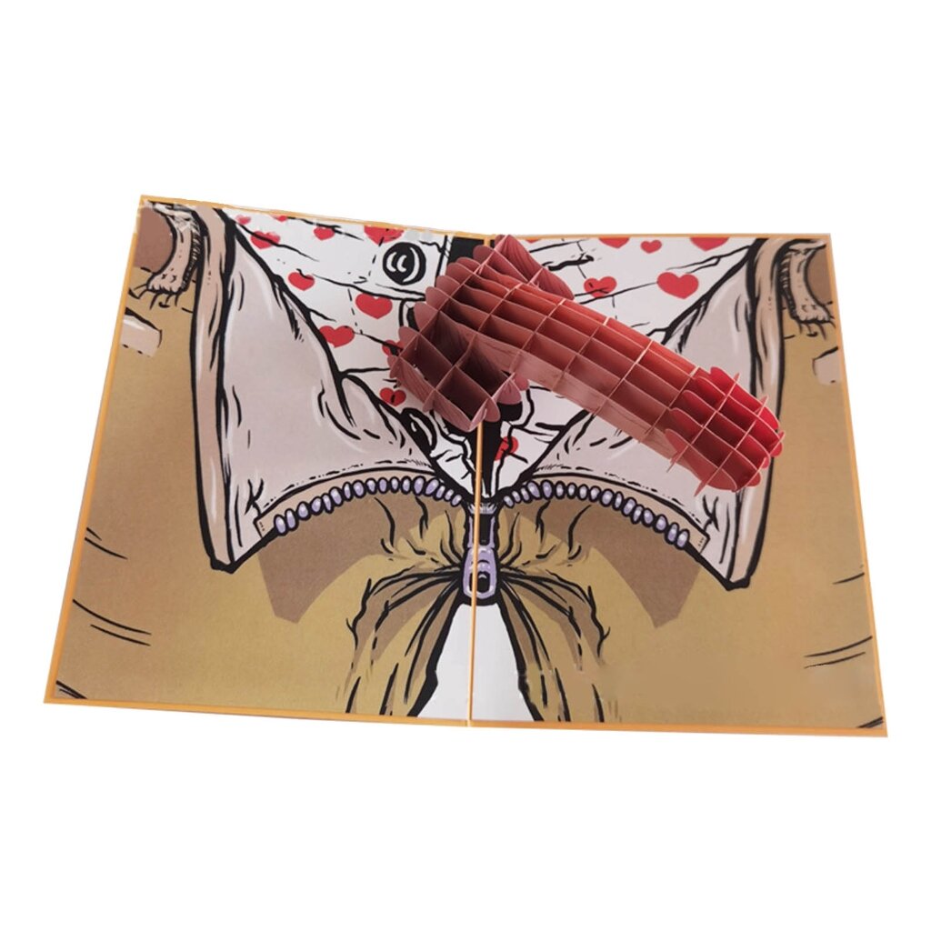 Веселые баклажаны 3D всплывающие карты Неуместные открытки на день рождения открытки на день рождения День Святого Валентина Подарок Смешное приветствие для мужа парня