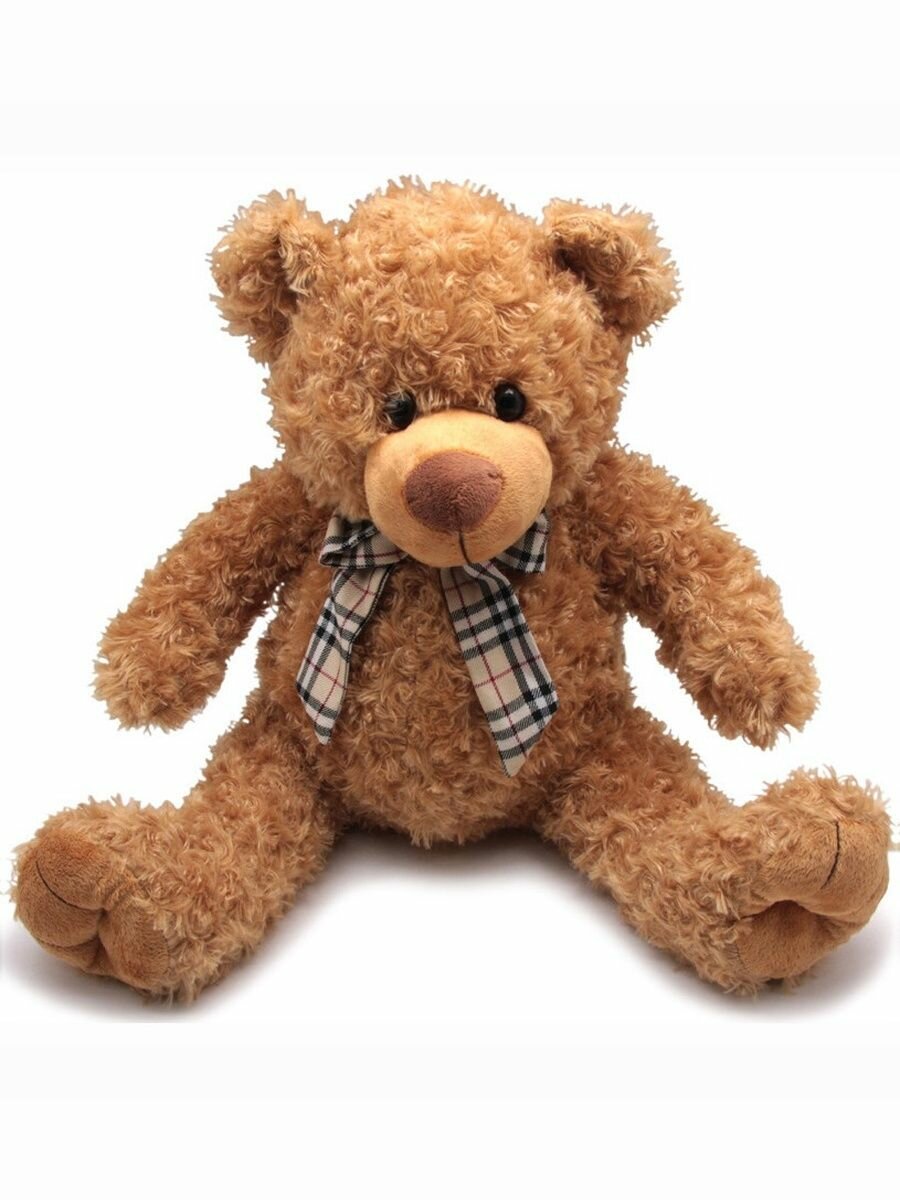 Мягкая игрушка Magic Bear Toys Мишка с бантом в клетку 40 см