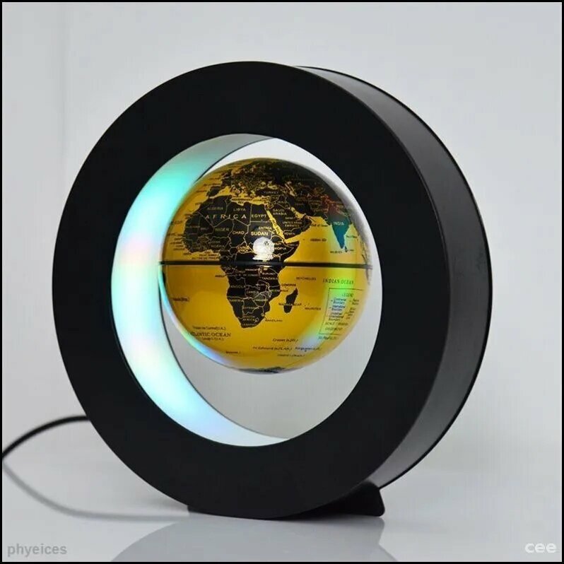 Земной шар левитирующий премиум на магнитной подставке