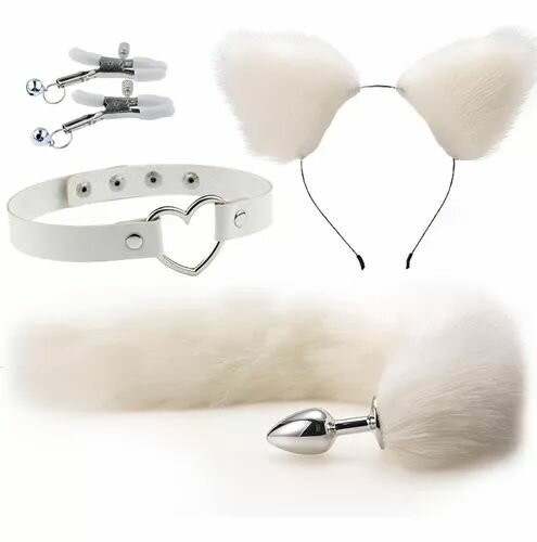 Лисий хвост, костюм лисы с игрушкой-затычкой для ушей, 4 предмета