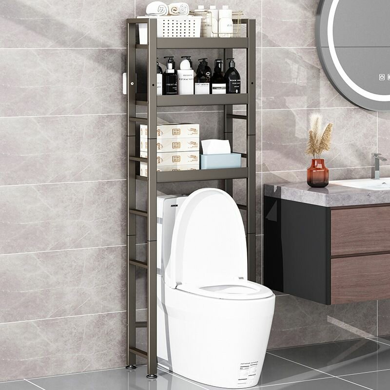 Стеллаж над унитазом металлический, 3 полки