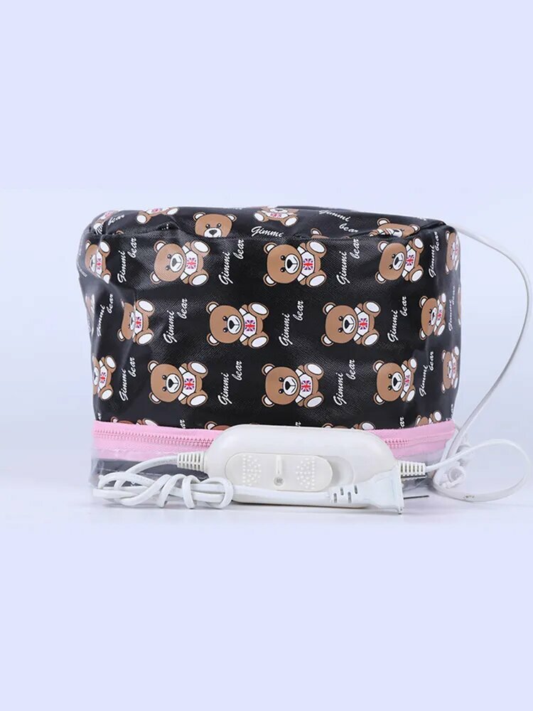 Термошапка Для Волос Для Масок для завивки и обесцвечивания, черная