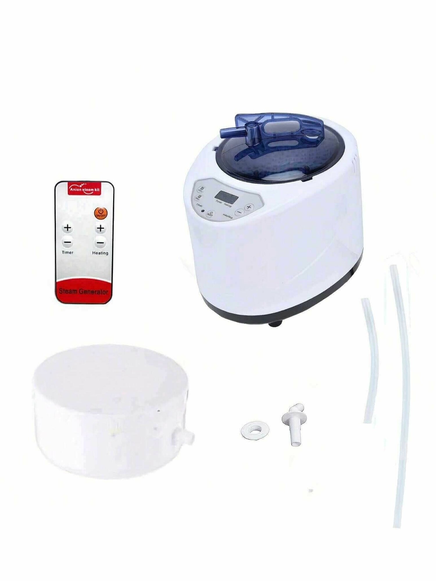 Парогенератор для сауны 2.5 л с пультом ДУ,1000 Вт, нержавеющая сталь, цифровой дисплей SPA для детокса и ароматерапии