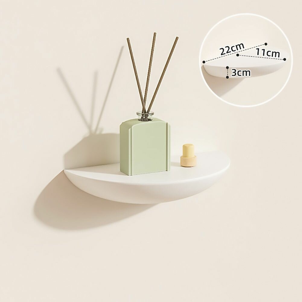 Стеллаж YAO YAO "Полукруглый", массив сосны, белый, 17x22x11см