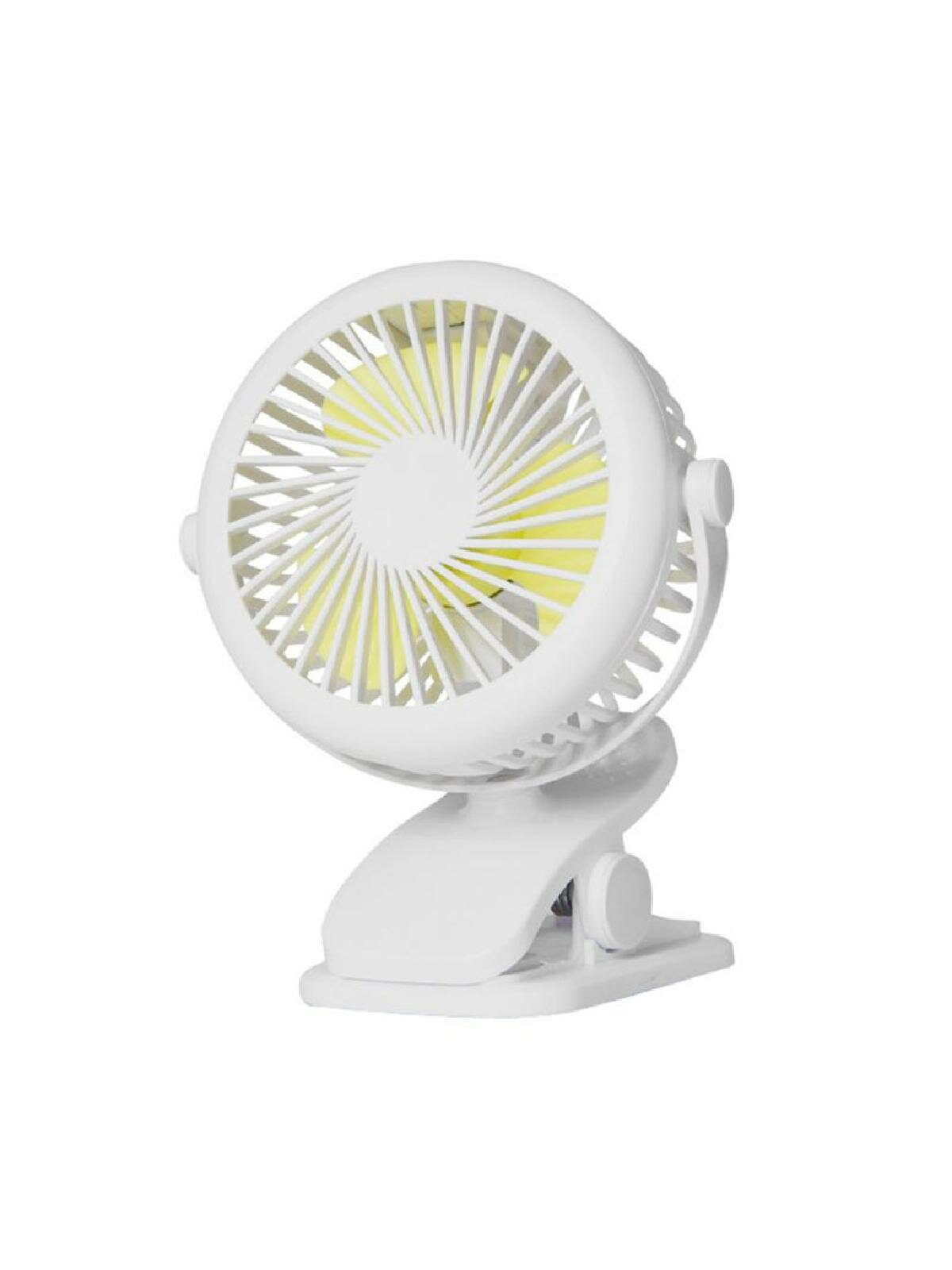 360 Adjustable Rechargeable Clip on Fan Desk Personal USB Fan 3 Speed for Baby Stroller Car SUV Home Outdoor Office