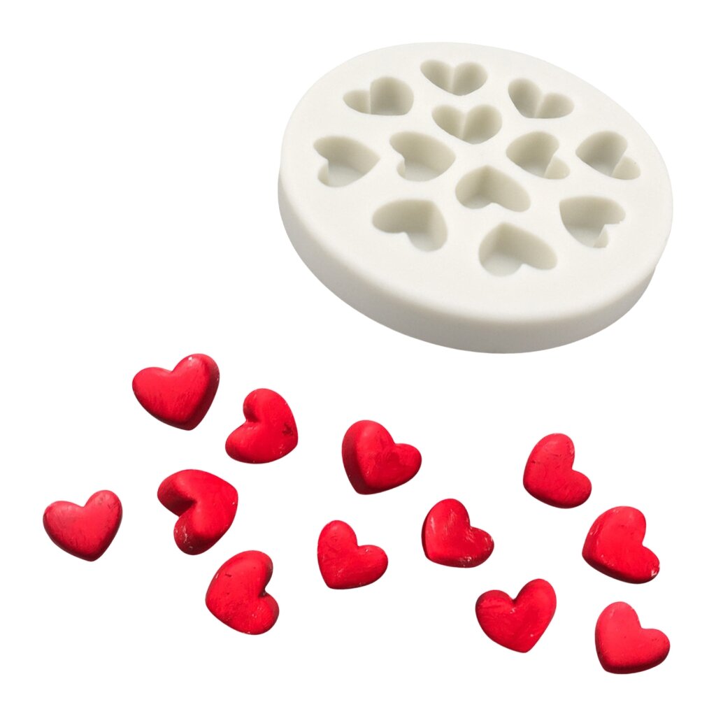 Силиконовая форма для помадки Love fondant-12 с маленькой любовью