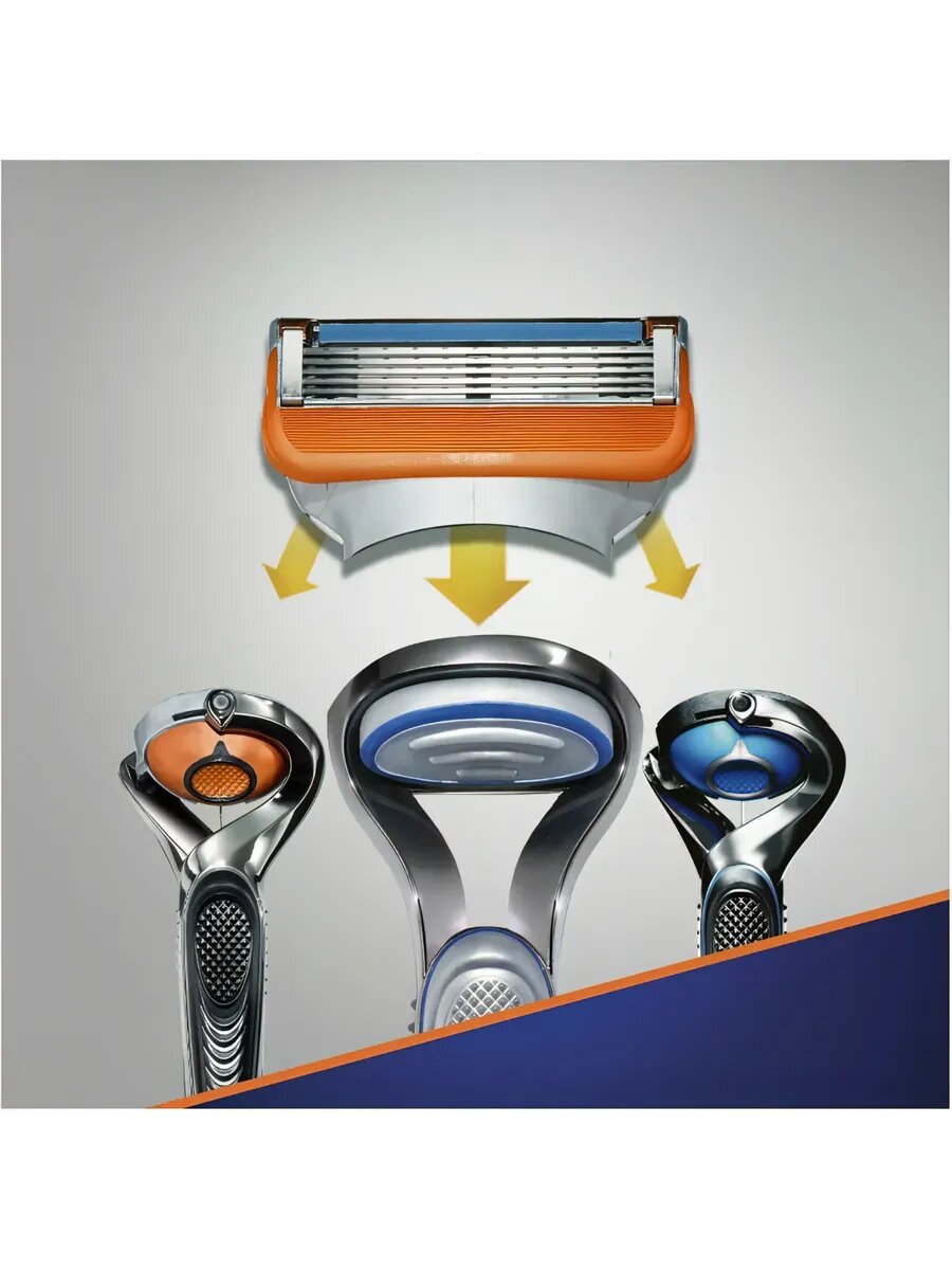 Сменные Кассеты Fusion 5 Для Мужской Бритвы, с 5 лезвиями 8шт