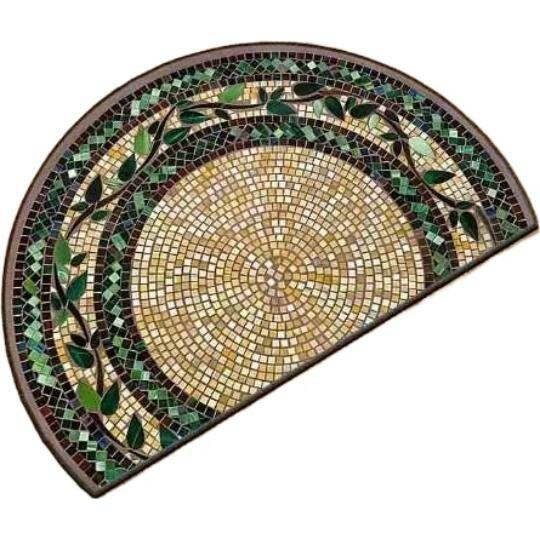 Цветной полукруглый ковер для прихожей, напечатанный на 3D-принтере