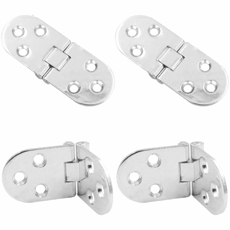 Полностью складывающиеся петли для шкафов на 180 градусов, прочная конструкция для дома, Яркое серебро