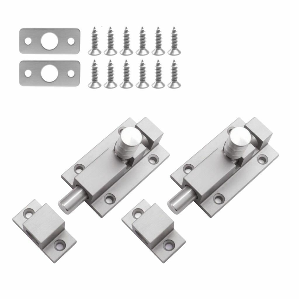 Тяжелый тип, нержавеющая сталь, устойчивый к ржавчине дверной болт, задвижки для шкафа, усиленные, для безопасности дома, хранение, - 2-дюймовая матовая паста